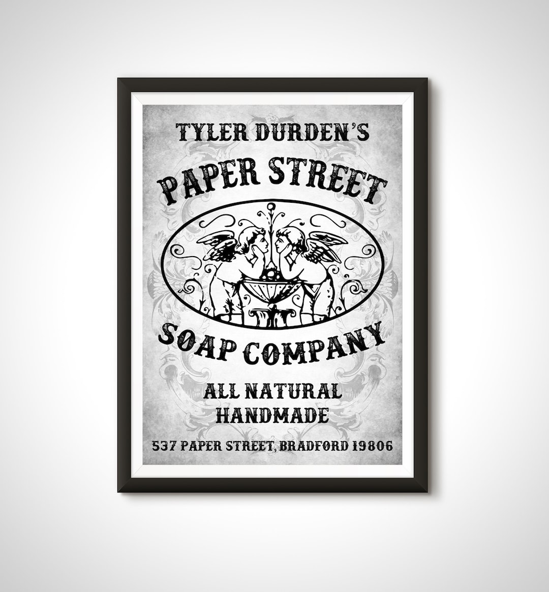 Fight Club Movie Poster Tyler Durden Soap Advert Print - Home Decor ...