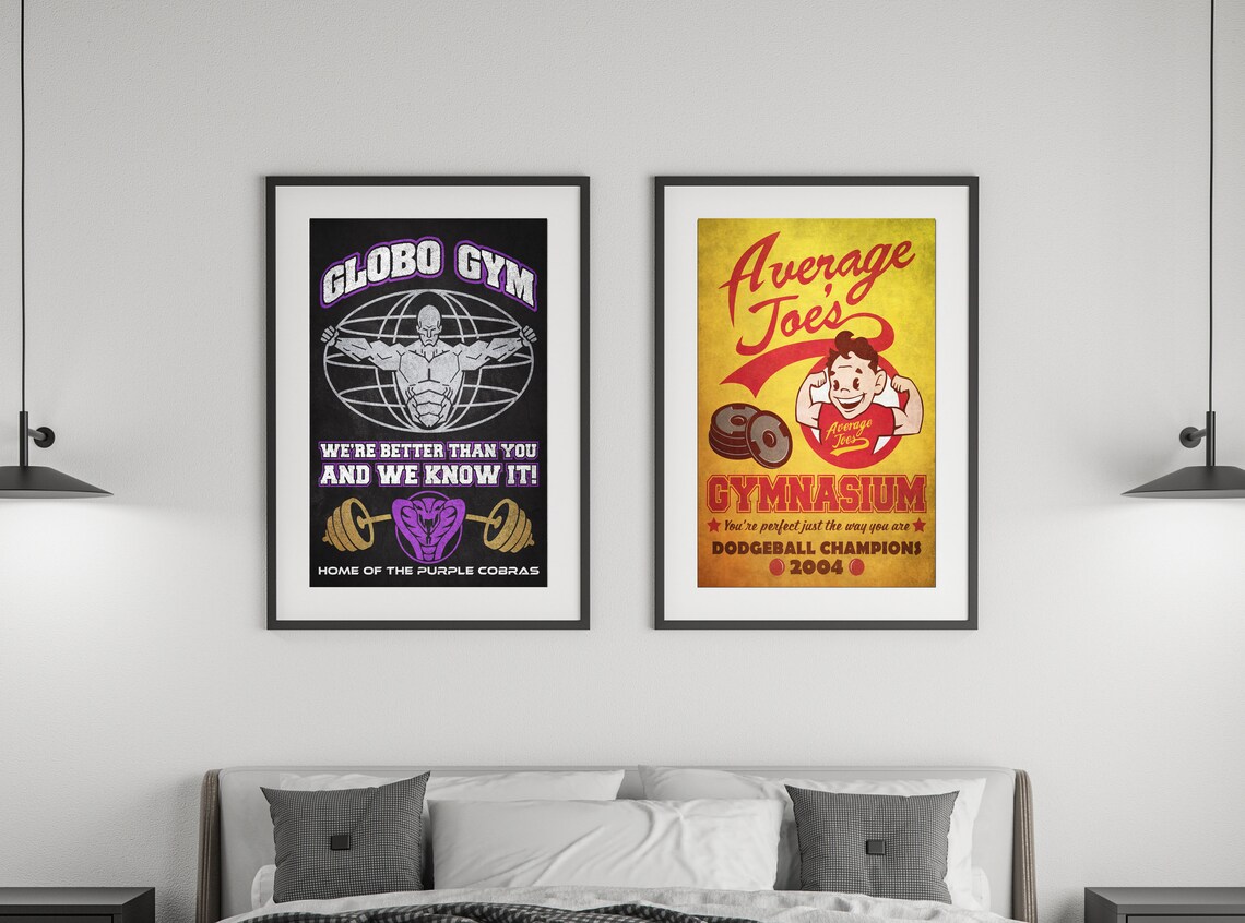 Dodgeball Globo Gym Average Joe's Movie Poster Print - Etsy