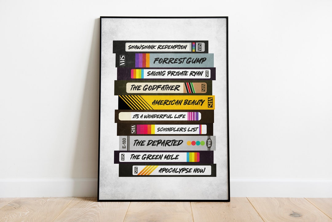 Personalised Custom VHS Video Tape Print Poster - Favourite Movies ...