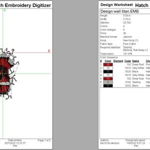 Embroidery File | Anime Inspired Embroidery | Instant Download ...