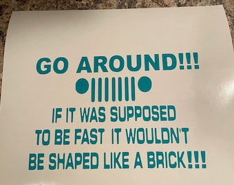 Go Around Decal | Etsy