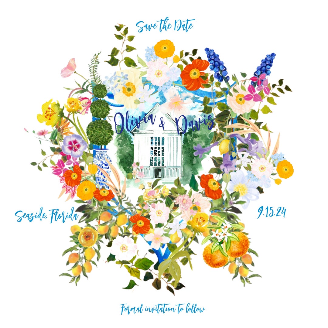 Seaside Wedding Crest Mediterranean Amalfi Santorini Coast Destination ...