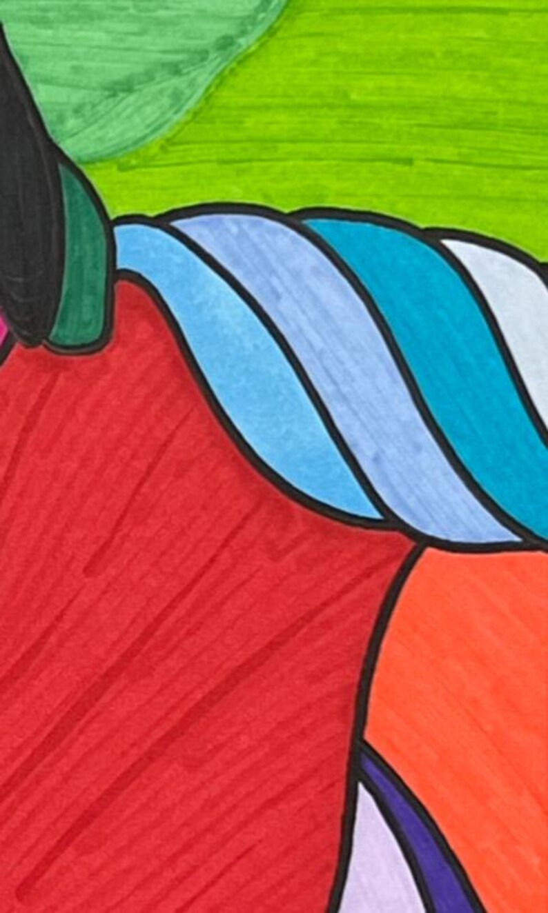 Multi-colored Horse in the Greens - Etsy