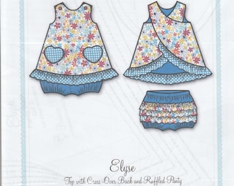 Bonnie Blue Designs 151 Elyse Top With Cross Over Back Pattern and ...