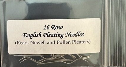 16 Row English Pleating Needles - Etsy