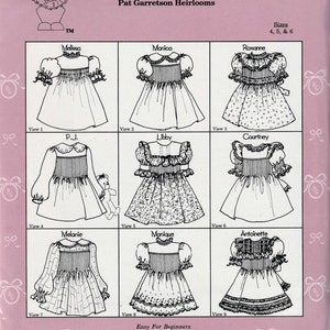 PAT GARRETSON HEIRLOOMS - Classic Yoke Sewing Pattern - Etsy