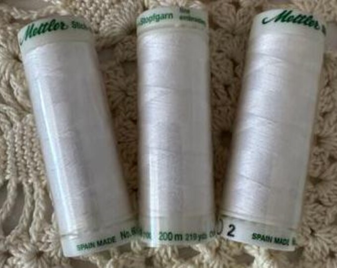 Mettler 100% Cotton Fine Sewing Thread - 200 M - Etsy