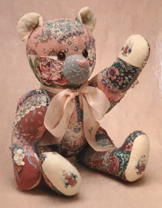 The Embroidered Patchwork Bear by Carolyn Pearce - Etsy