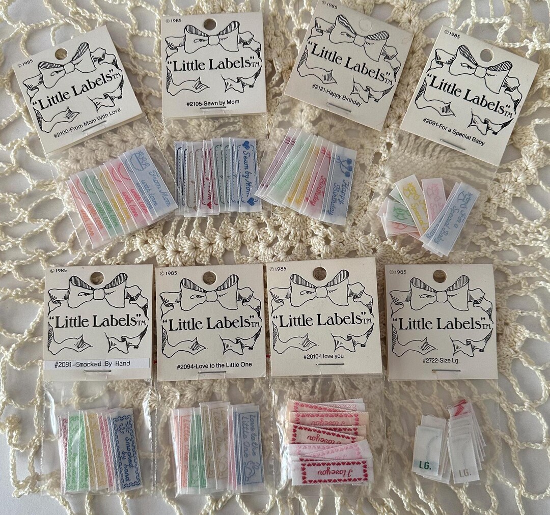 LITTLE LABELS: Garment Labels for Your Handmade Children's Clothing - Etsy