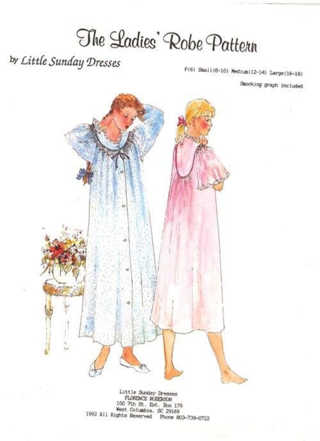 LITTLE SUNDAY DRESSES - the Ladies' Robe Pattern - Etsy