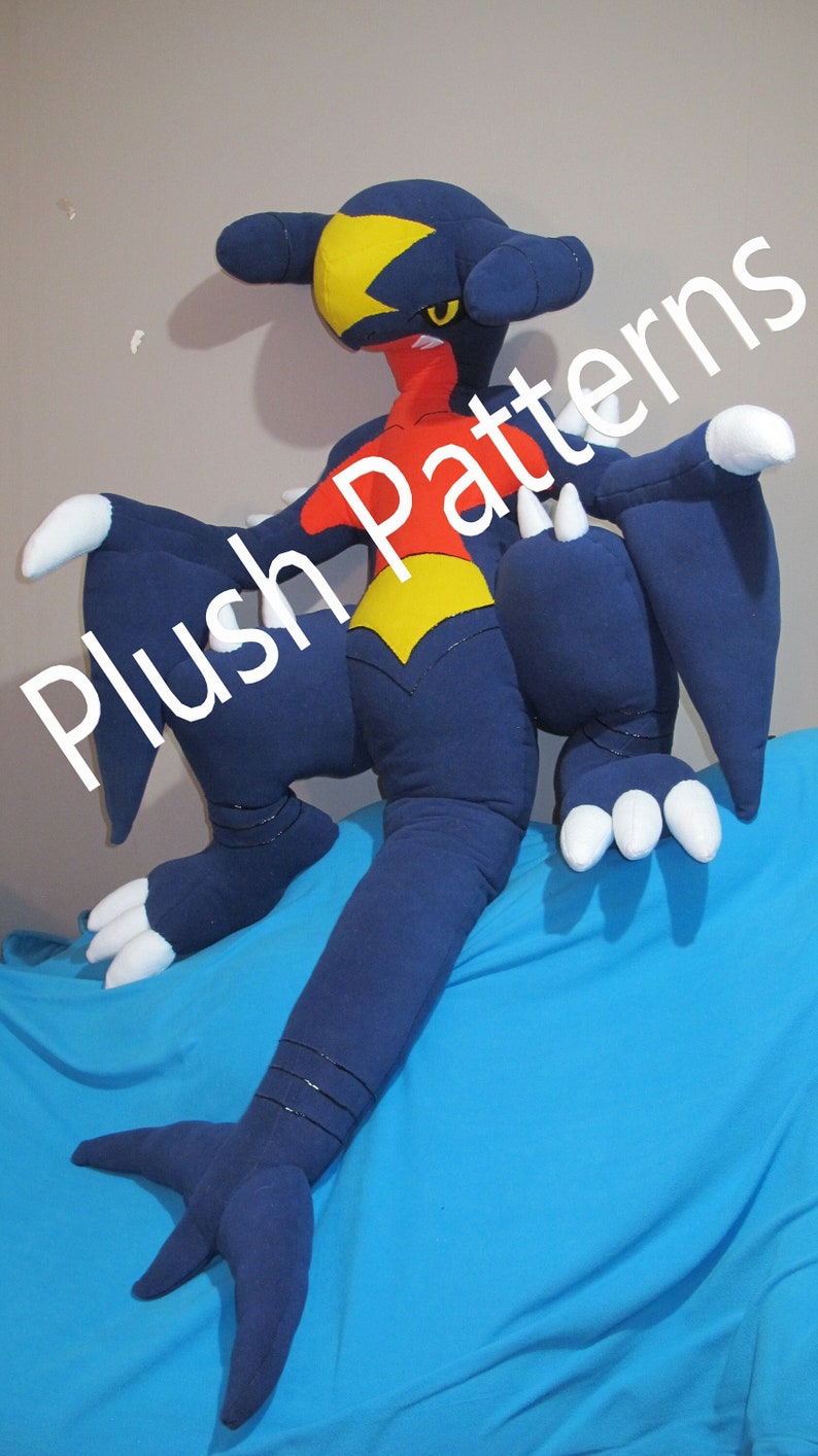 Fanmade Garchomp Plush Patterns - Etsy