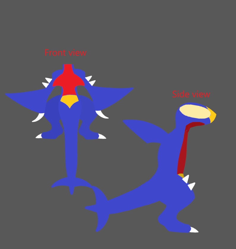 Fanmade Garchomp Plush Patterns - Etsy