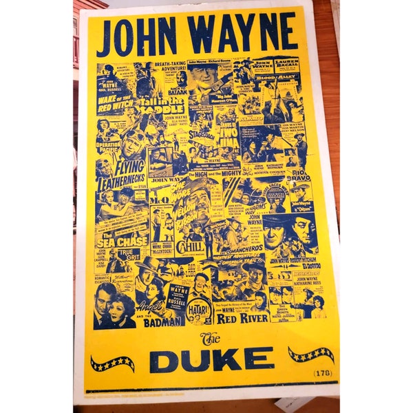 John Wayne the Duke - Etsy