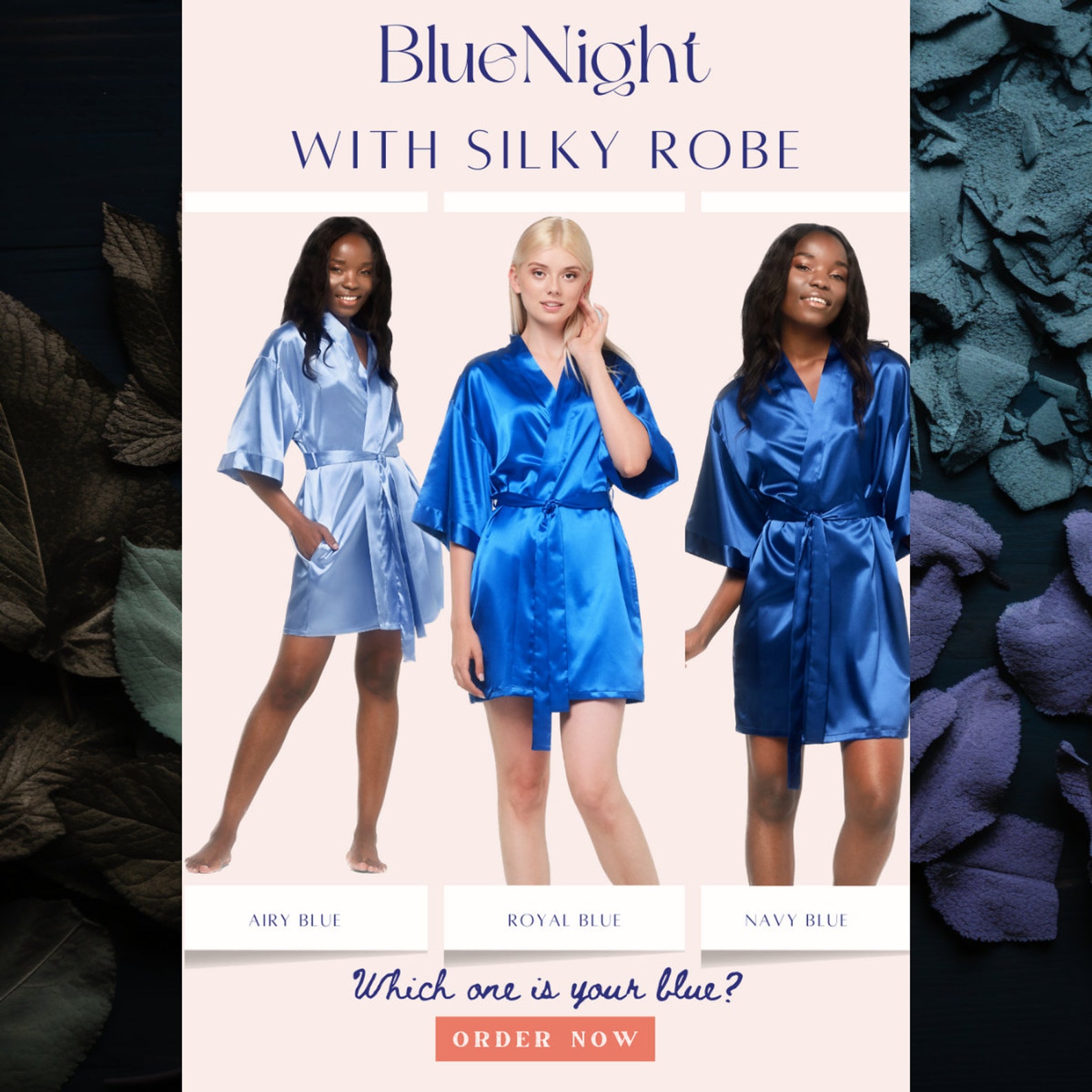 Satin Silk Short Kimono Robes Personalized With Embroidery for Bride ...