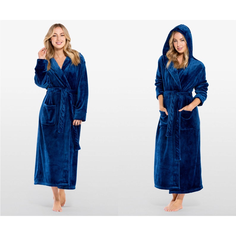 Super Soft Plush Hooded Women's Robe and Bathrobe styled - Etsy