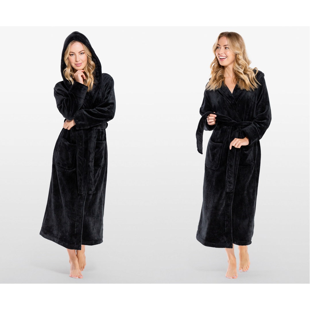 Super Soft Plush Hooded Women's Robe and Bathrobe styled - Etsy