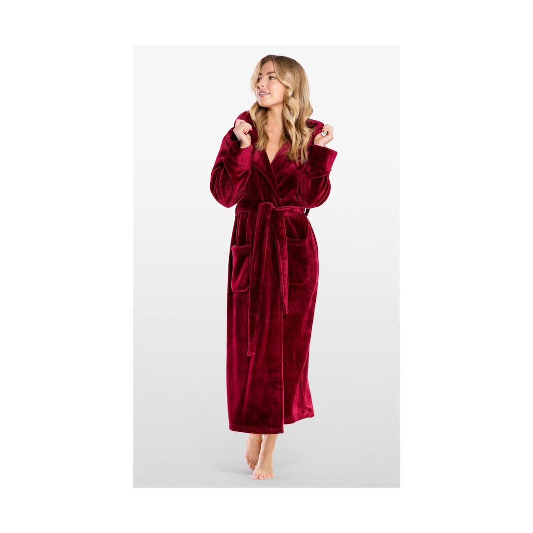 Super Soft Plush Hooded Women's Robe and Bathrobe styled - Etsy