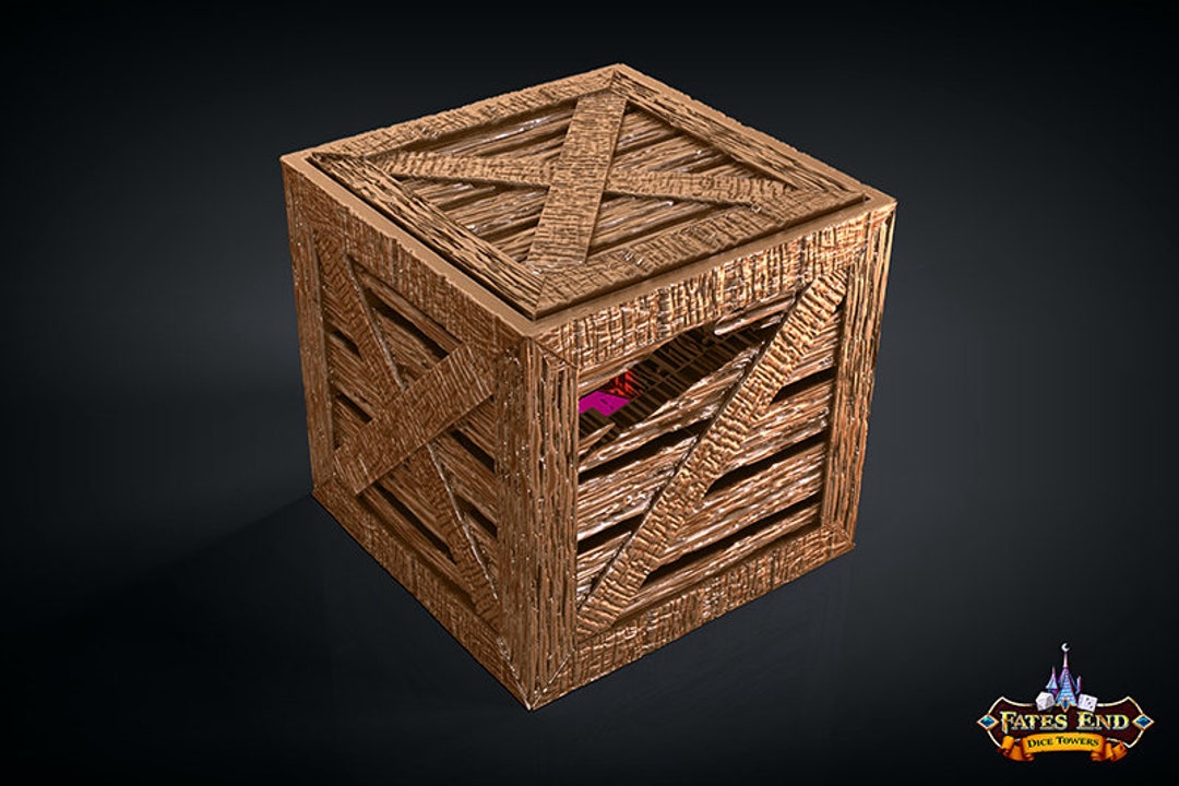 Wooden Crate Dice Jail 3D Printed Dice Jail - Etsy