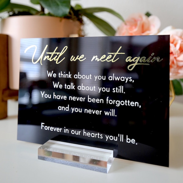 Memorial Table Sign - Etsy