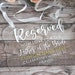 Customizable Reserved Sign for the Father of the Bride | Personalized ...