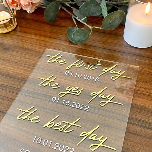 Our Love Story Sign Rustic Wedding Sign Special Dates Sign - Etsy