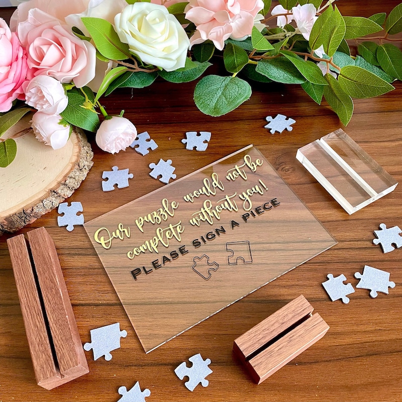 Please Sign a Puzzle - Etsy