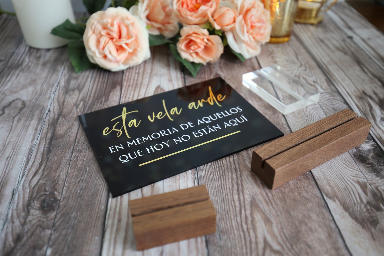 Esta Vela Arde Spanish Sign | This Candle Burns in Loving Memory Sign ...