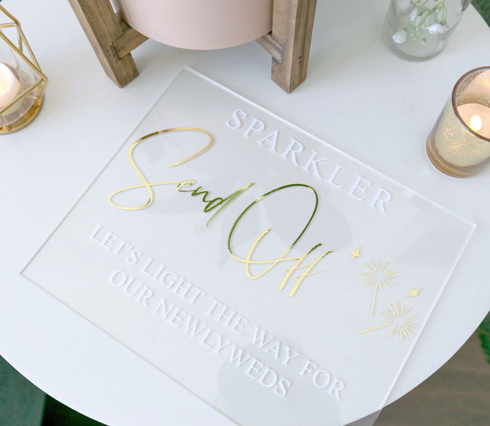 Wedding Sparkler Send off Sign | Bride and Groom Grand Exit | Wedding ...