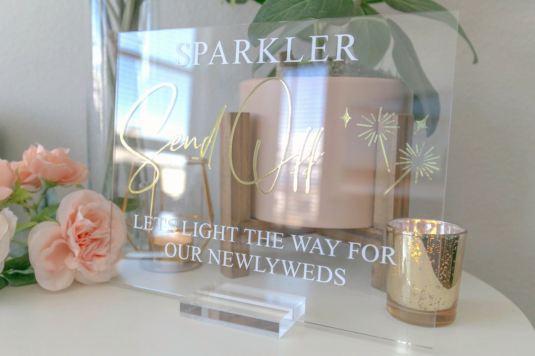 Wedding Sparkler Send off Sign | Bride and Groom Grand Exit | Wedding ...