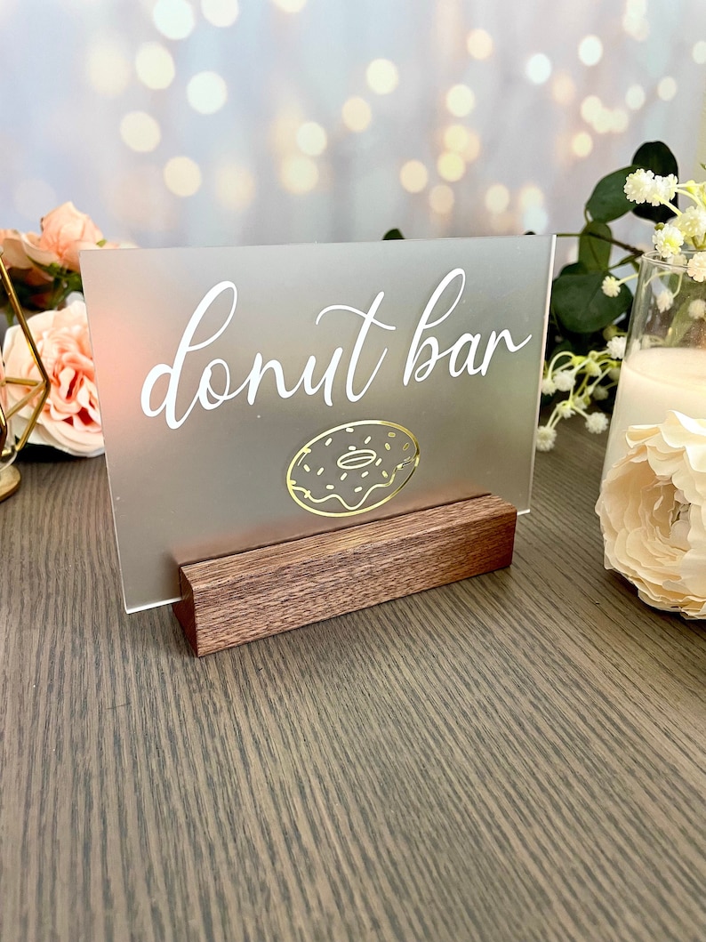 Donut Wall Dessert Station Acrylic Sign Donut Table Signage - Etsy