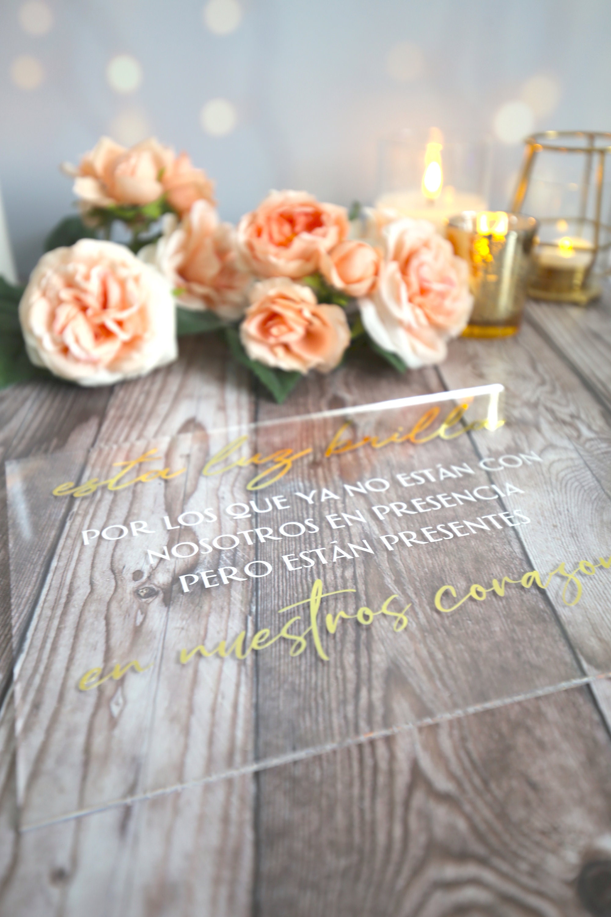 Esta Luz Brilla Spanish Sign | This Light Shines in Memory Spanish ...