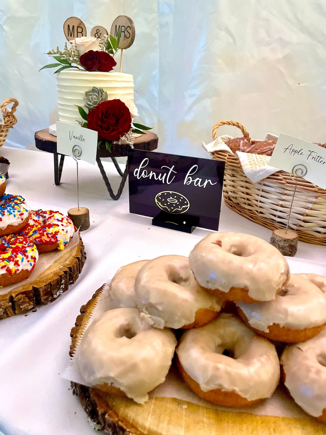 Donut Wall Dessert Station Acrylic Sign | Donut Table Signage | Wedding ...