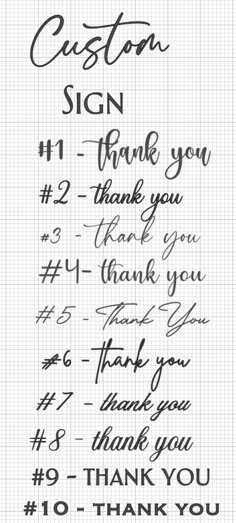 Custom Calligraphy Acrylic Sign for Weddings Birthdays - Etsy