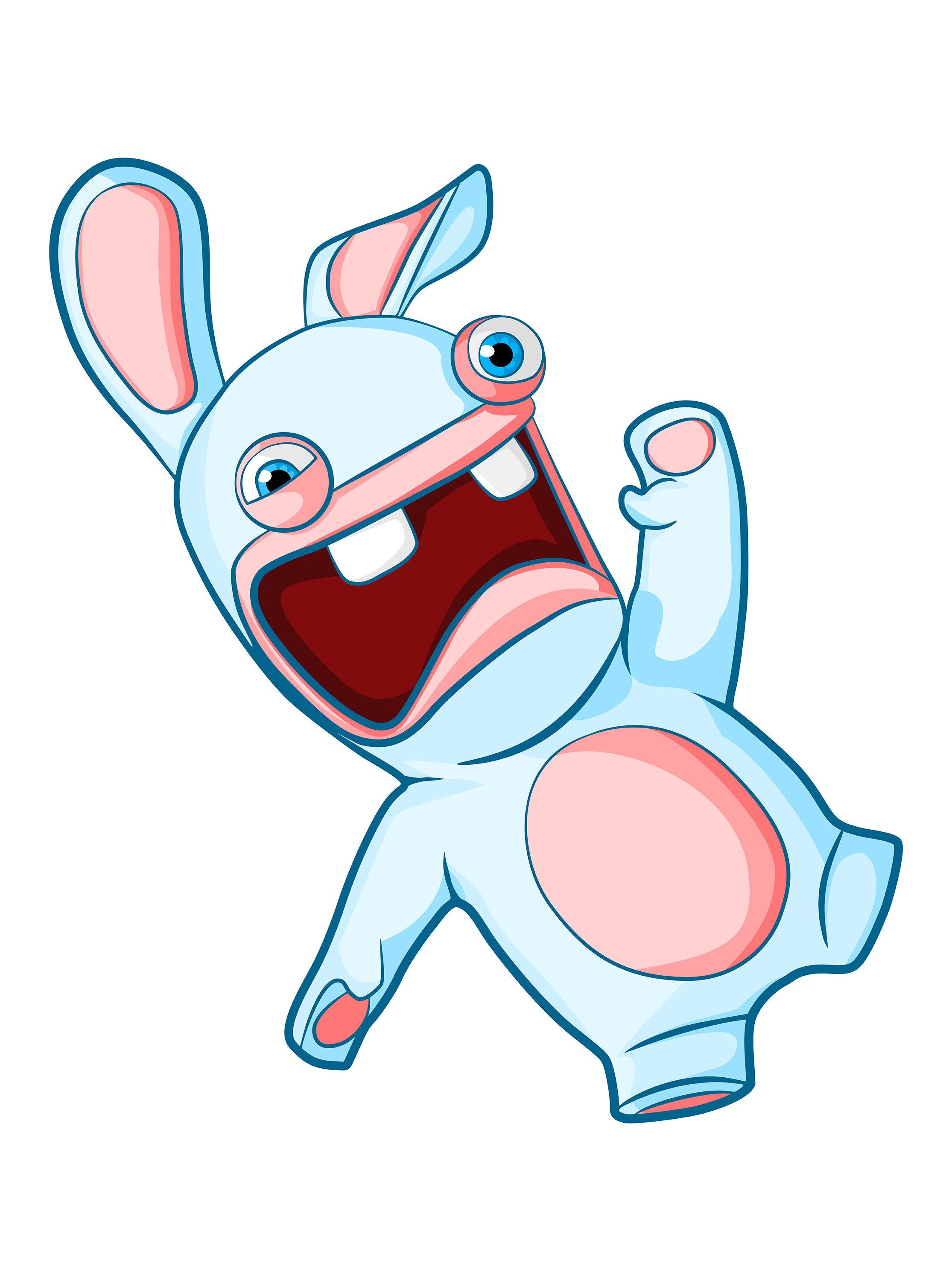 Cartoon Raving Rabbits - Etsy