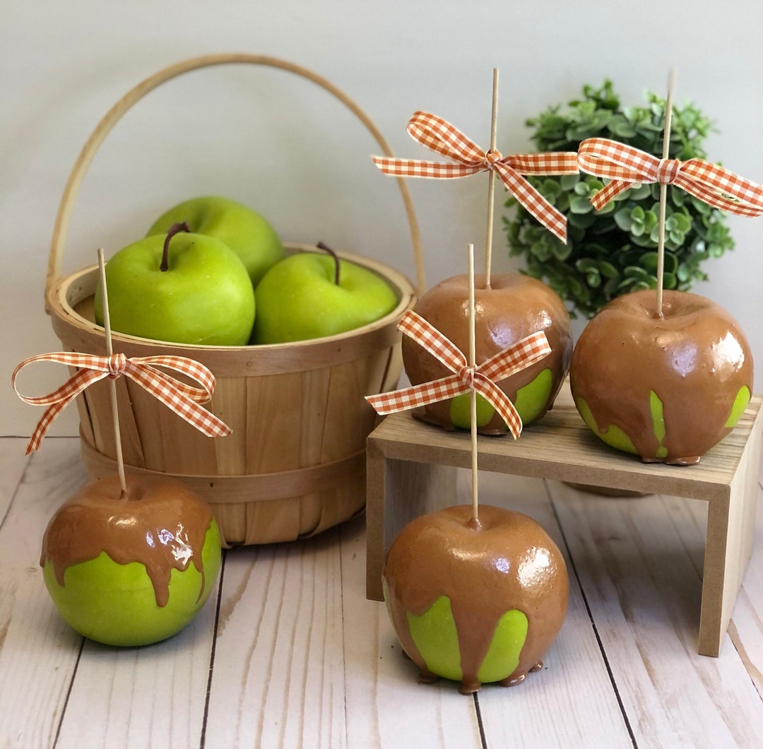 Faux Caramel Apple | Autumn Decor | Tiered Tray Decor | Fall Home ...