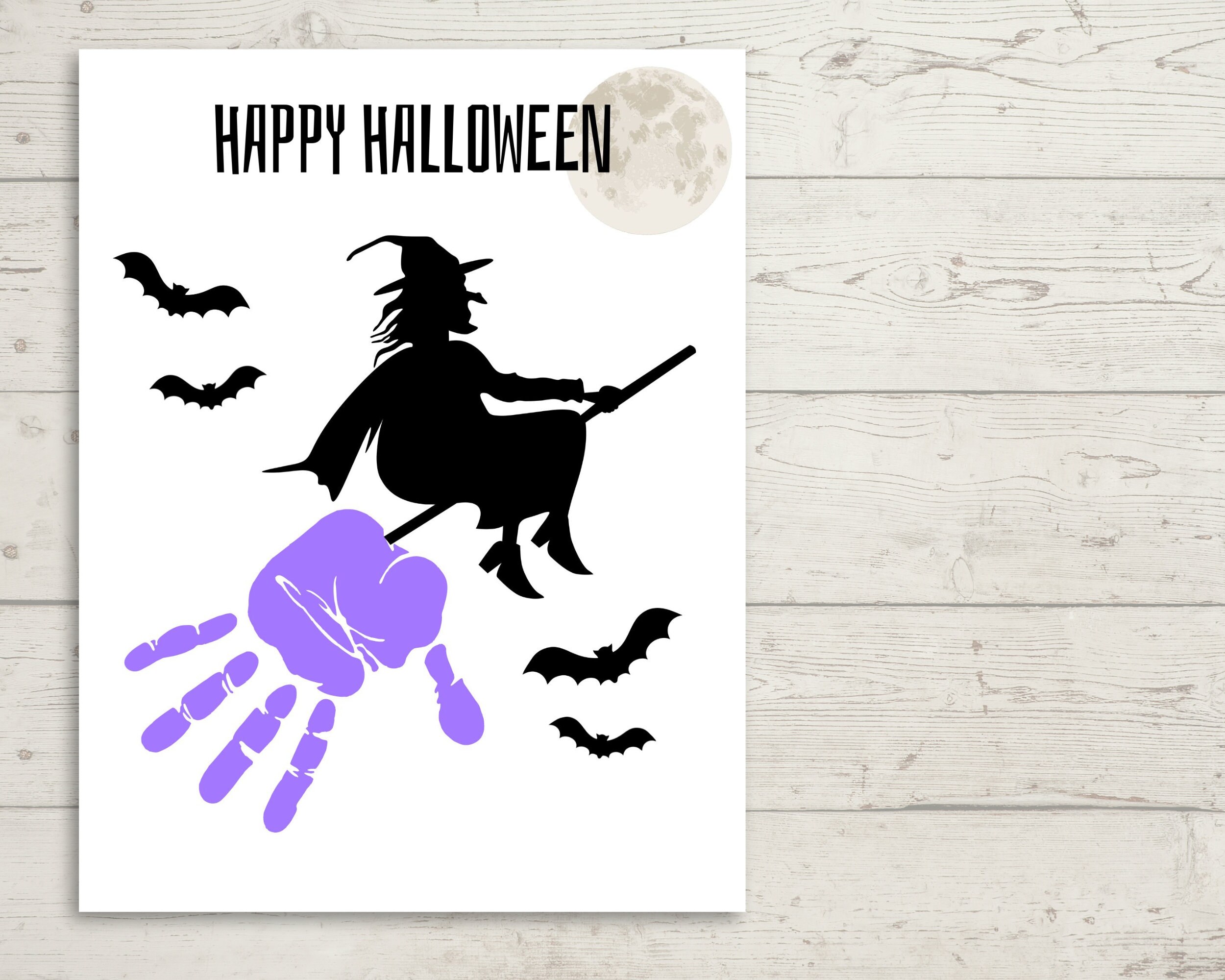 Halloween Handprint Art | Hand Print Craft | Trick or Treat Craft ...
