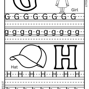 ABC Alphabet Phonics Handwriting for Toddlers and Kindergarten - Etsy
