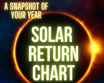 Solar Return Chart Analysis Reading - Etsy