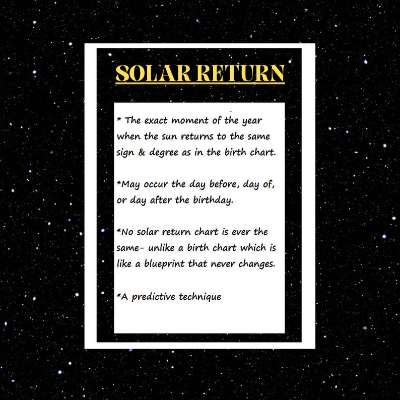 Solar Return Chart Analysis | Astrology Reading, Chart Reading, Yearly ...