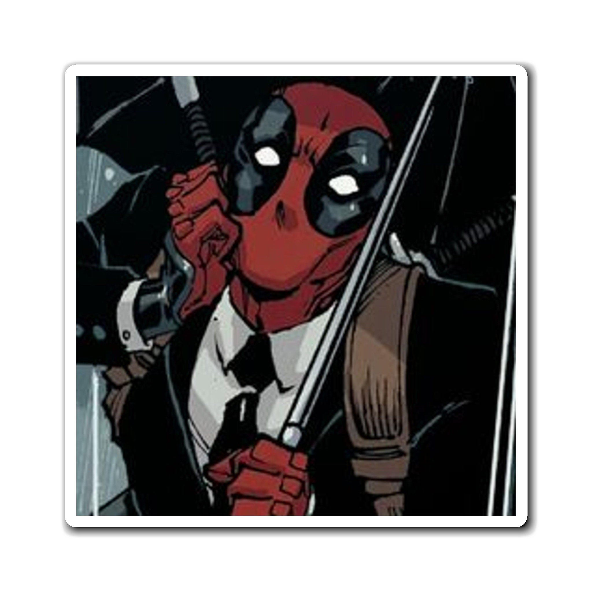 Deadpool Magnet Deadpool in Suit Deadpool With Umbrella - Etsy