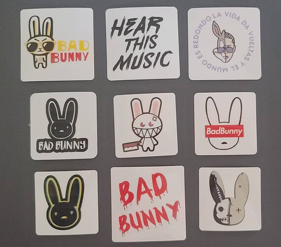Bad Bunny Stickers - Etsy