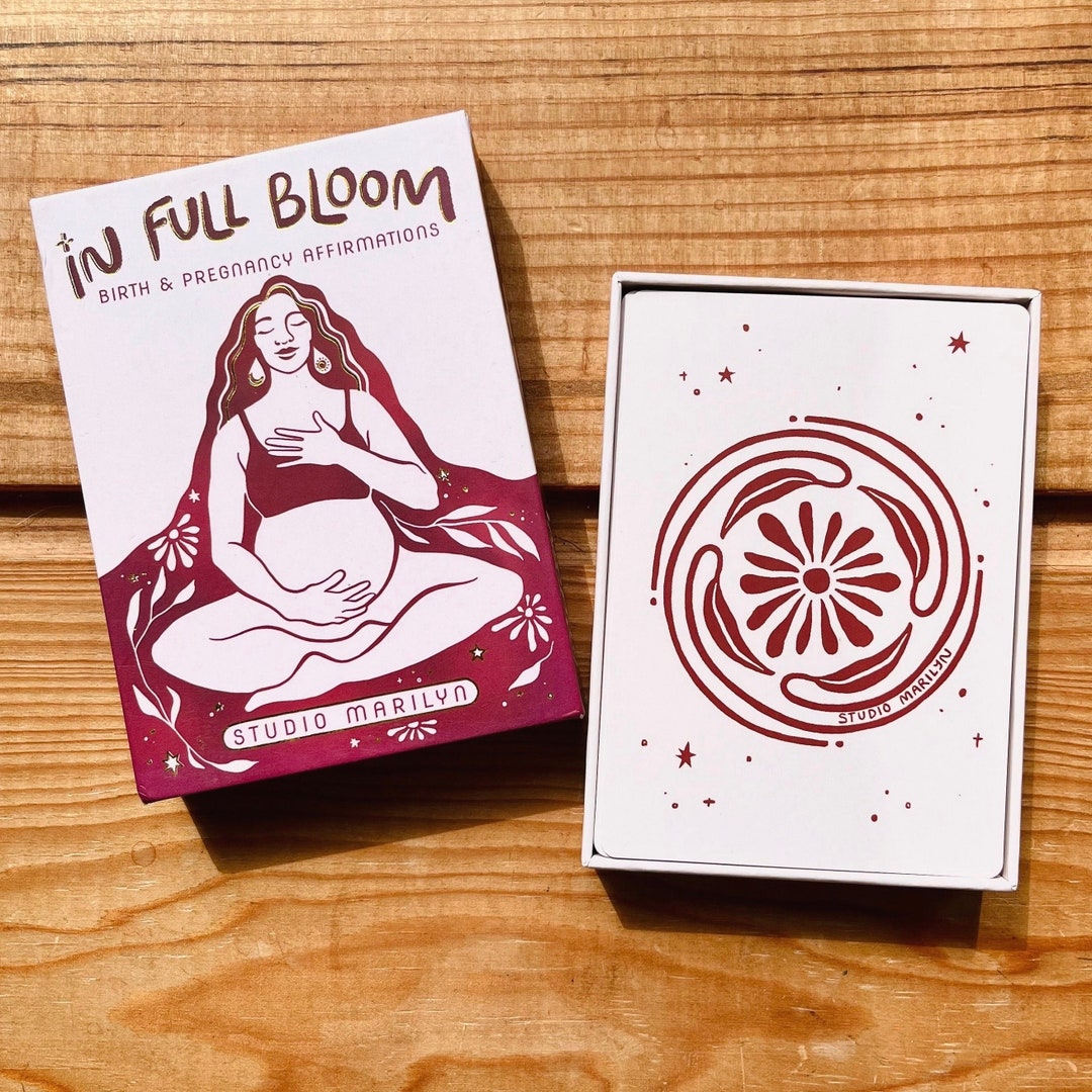 BESTSELLER: in Full Bloom Birth & Pregnancy Affirmation Deck - Etsy
