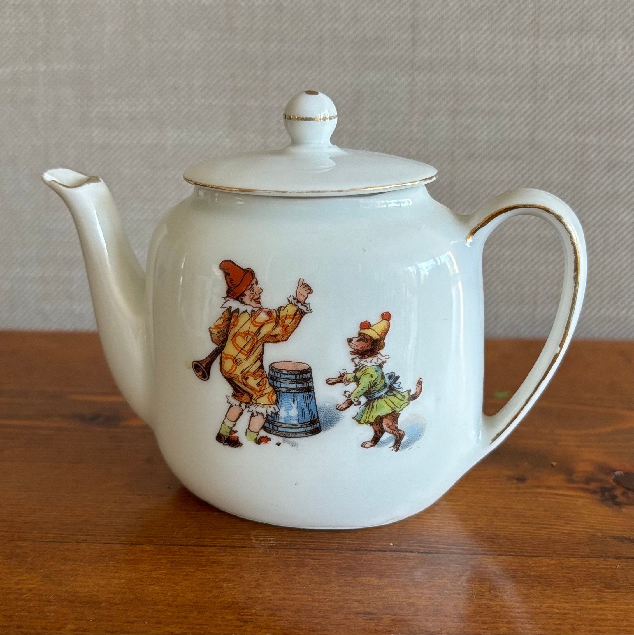 1930s Victoria Czecho Slovakia Child's Circus Clown Tea Set - Etsy