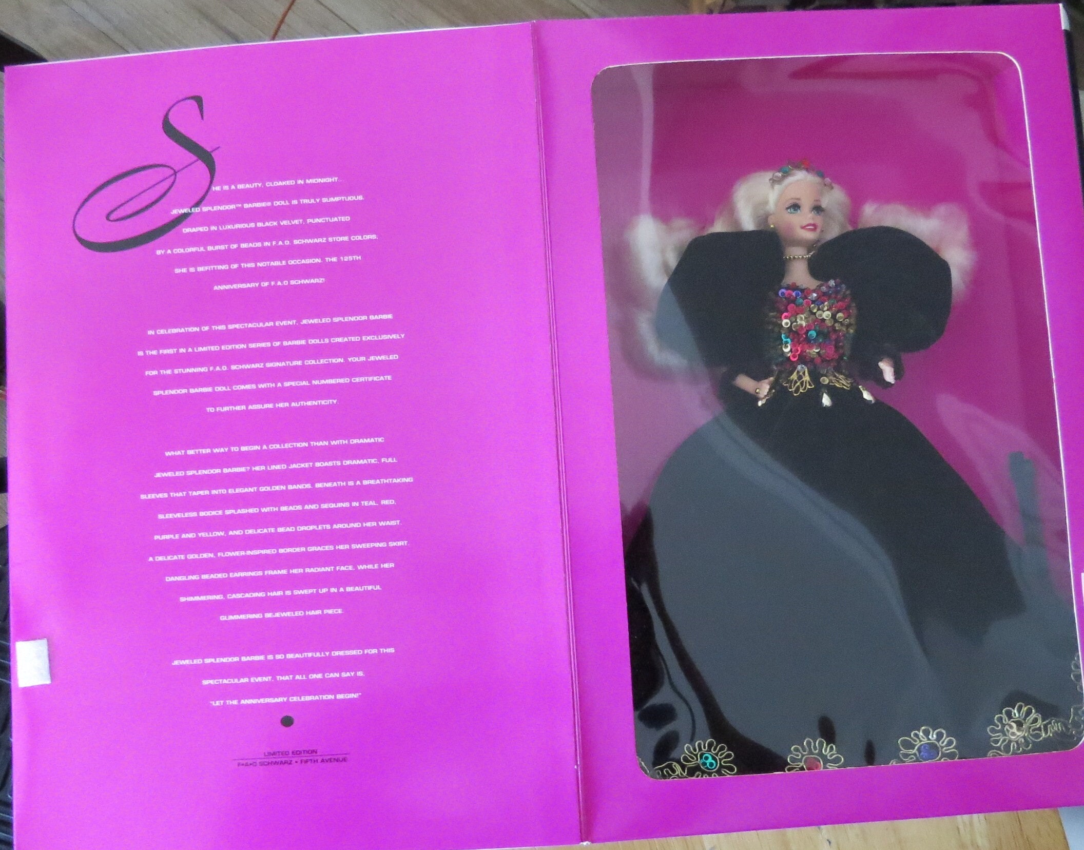 Jeweled Splendor Barbie Doll Circa 1995 for F.A.O. Schwarz NEW IN BOX ...