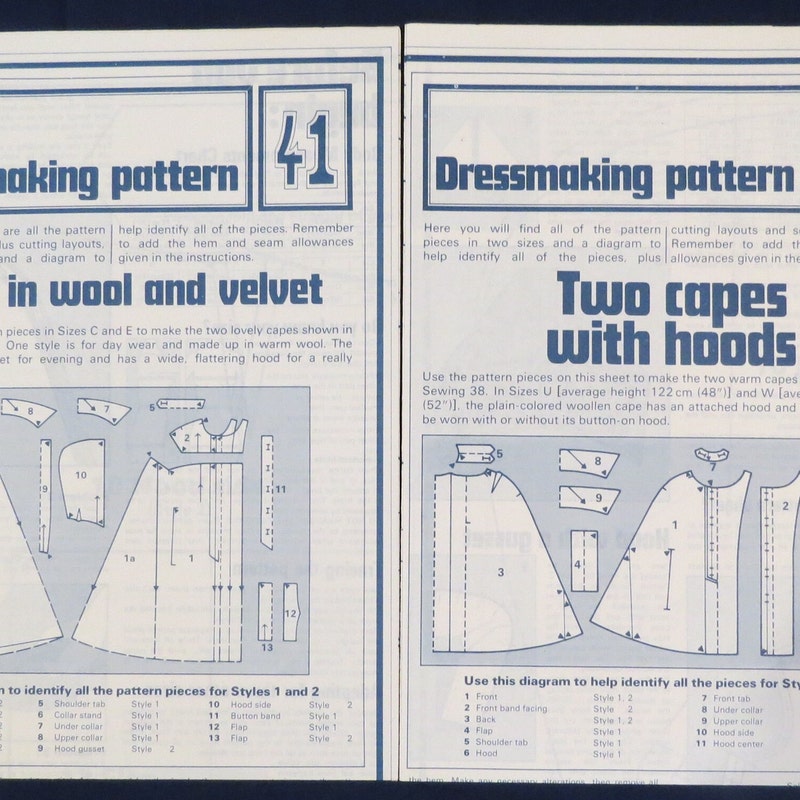 Sewing Patterns From 1970 - Etsy