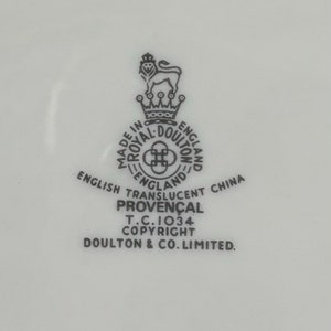 Vintage Royal Doulton Provençal English Translucent China Salad/lunch ...