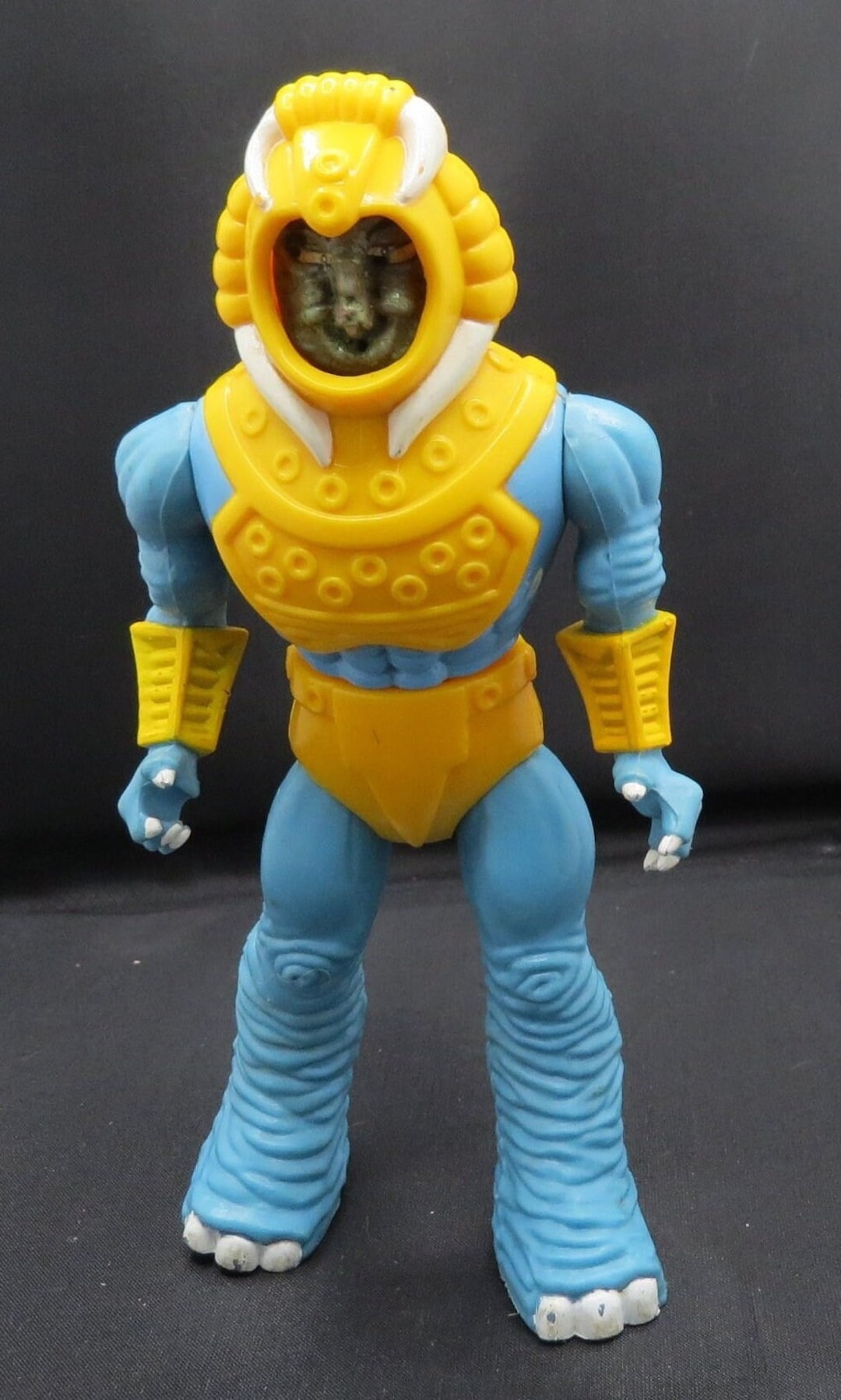Vintage Galoob Tenbo Action Figure, With Plastic on Face From the 1985 Figures "the Infaceables ...