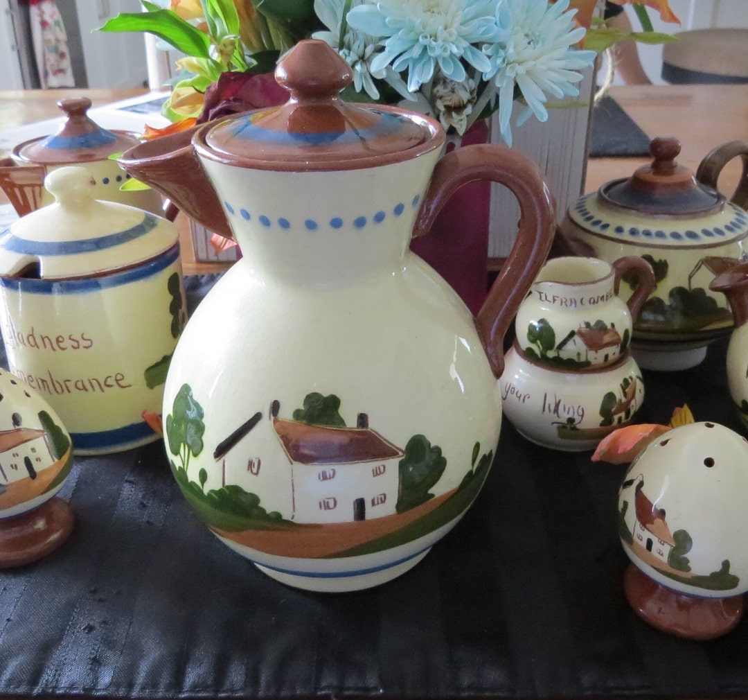 Vintage Torquay Devon Motto Ware 7 Tea Pot With Lid - Etsy