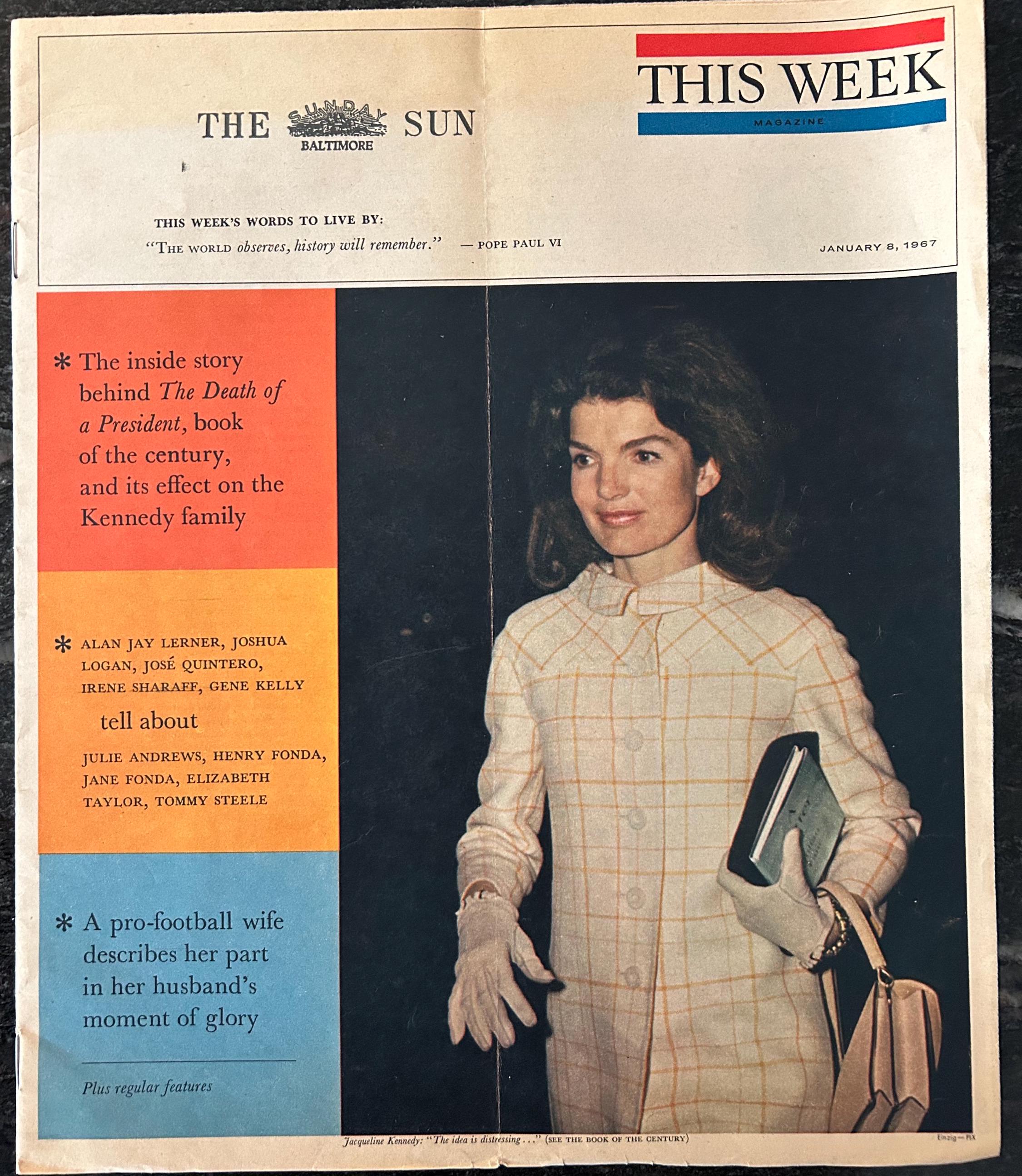 JFK and Jackie Kennedy Vintage this Week 1964, 1967 Editions. July 5 ...