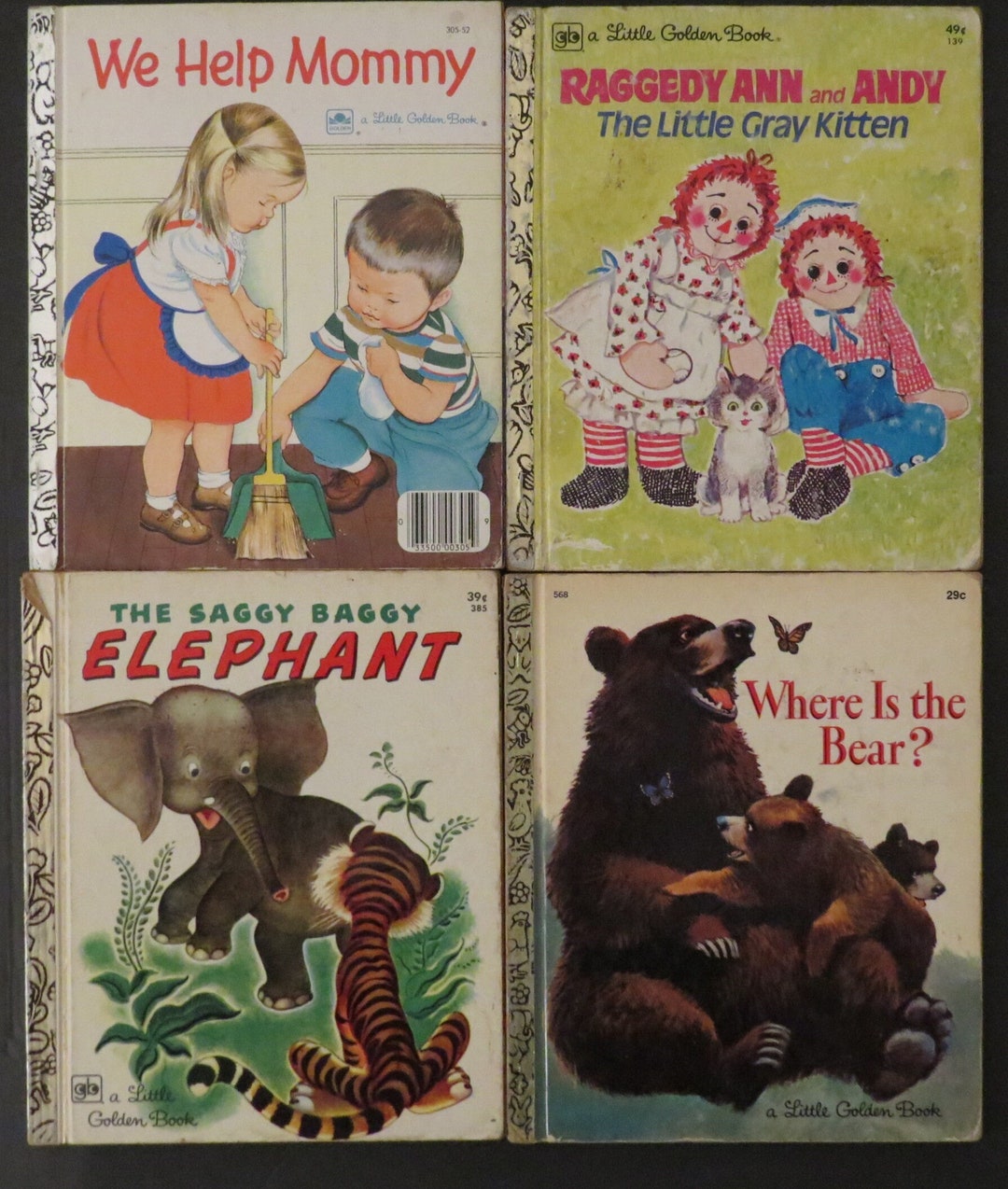 Vintage Collection of Classic Little Golden Books for Kids - 1950s ...